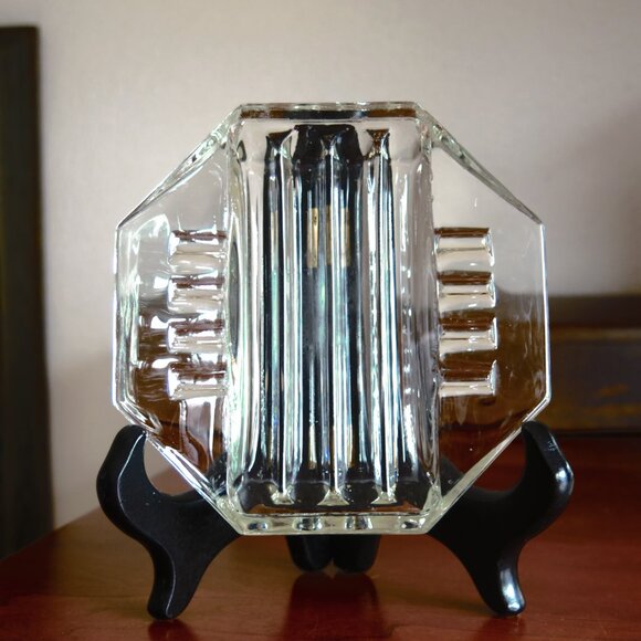 Safex | Accents | Midcentury Vintage Safex Octagon Clear Ribbed Glass ...